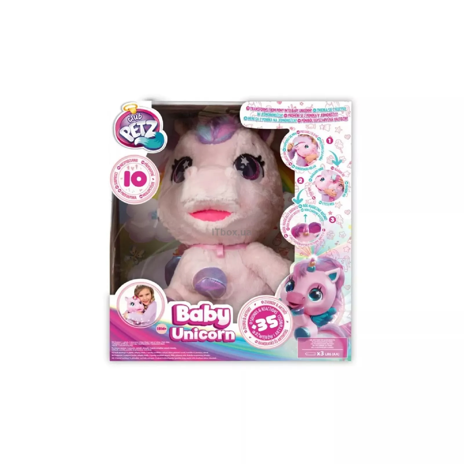 Інтерактивна іграшка Club Petz My Baby Unicorn рожевий IMC093881P ...
